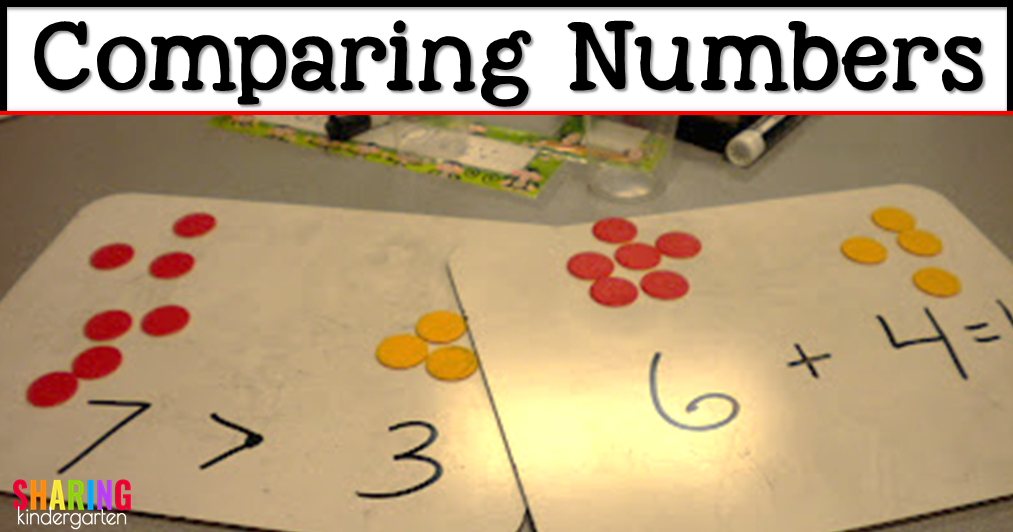 Comparing Numbers Adding Game Sharing Kindergarten