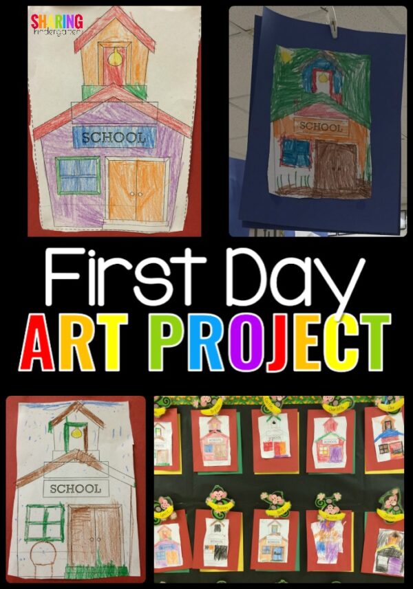 First-Day of School Art Project for Kindergarten - Sharing Kindergarten