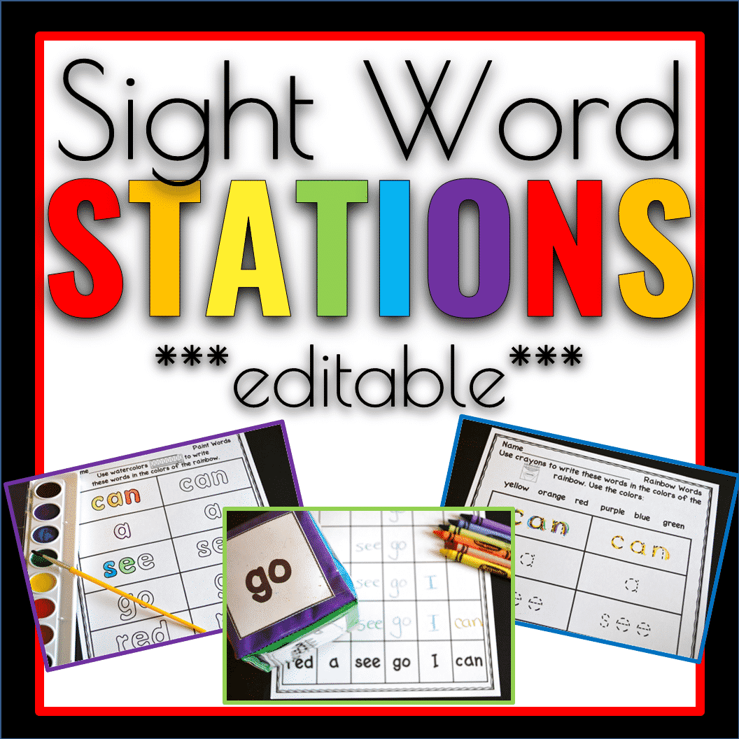 Hands-On Sight Word Activities - Sharing Kindergarten