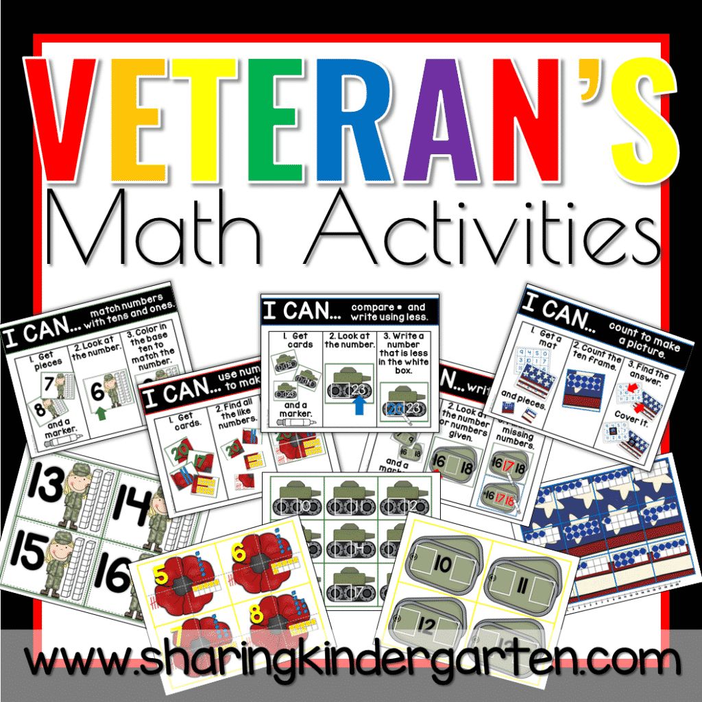 Veteran's Day Activities and Printables for Kindergarten - Sharing ...