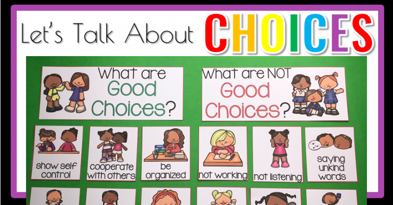 Good Choices and Bad Choices - Sharing Kindergarten