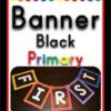 Banner {Black Primary} - Sharing Kindergarten