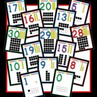 Numbers for Wall Decor in Black Primary - Sharing Kindergarten