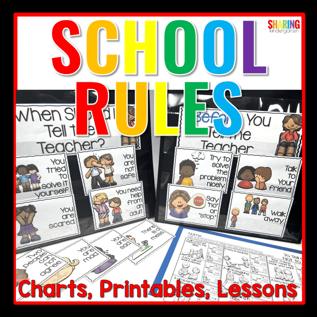 Classroom Rules and School Rules - Sharing Kindergarten