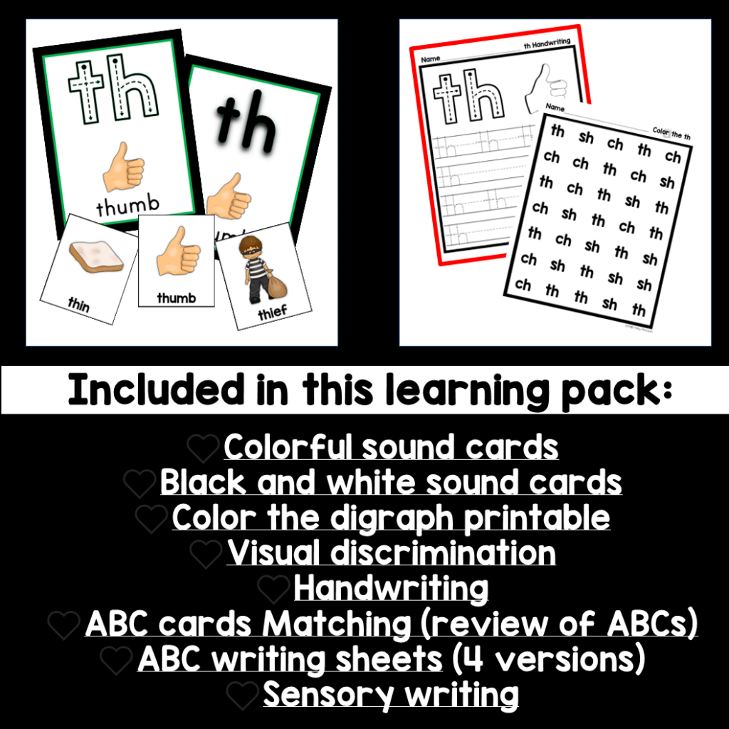 Digraph Activities TH | Consonant Digraph TH - Sharing Kindergarten