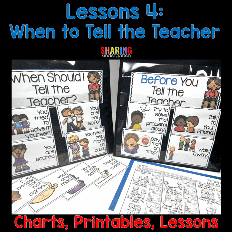 Classroom Rules and School Rules - Sharing Kindergarten