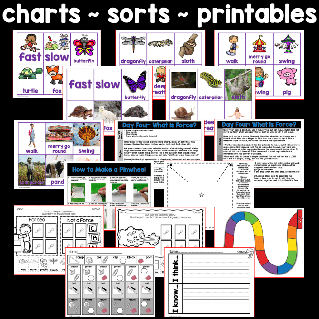 Force and Motion- what is motion, push and pull, how things move, force ...