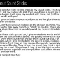 Sound Sticks - Sharing Kindergarten