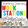 Literacy Work Stations Setting Up Reading Rotations - Sharing Kindergarten