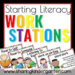 Literacy Work Stations Setting Up Reading Rotations - Sharing Kindergarten
