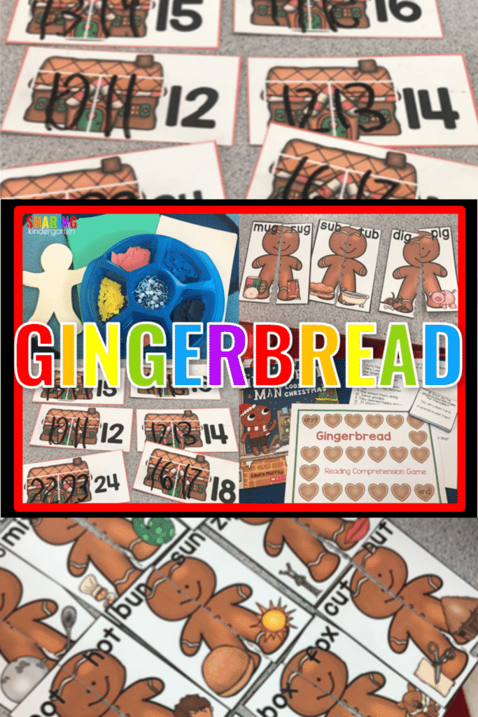Kindergarten Gingerbread Activities