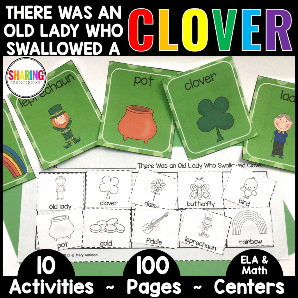 There Was An Old Lady Who Swallowed a Clover Literacy - Sharing ...