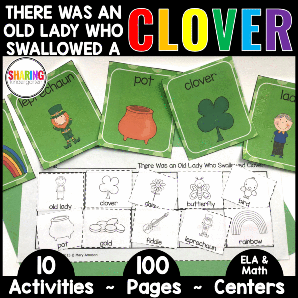 There Was An Old Lady Who Swallowed a Clover Literacy - Sharing ...