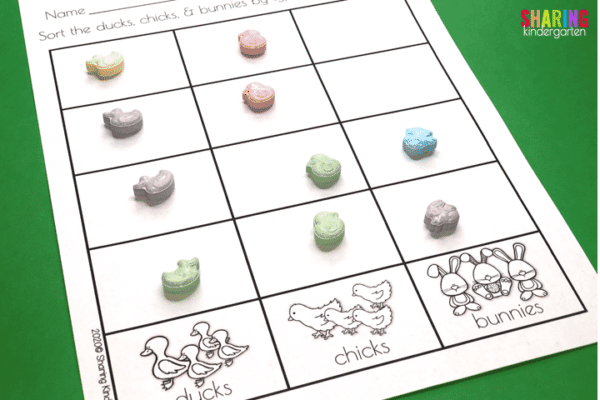 SweeTart Chicks Ducks and Bunnies - Sharing Kindergarten