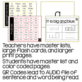 Sight Word (Dolch) Tools Paper & Digital Tools - Sharing Kindergarten