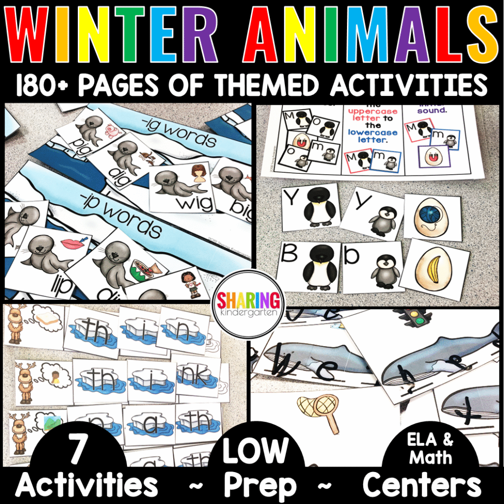 Winter Animal Activities and Printables - Sharing Kindergarten