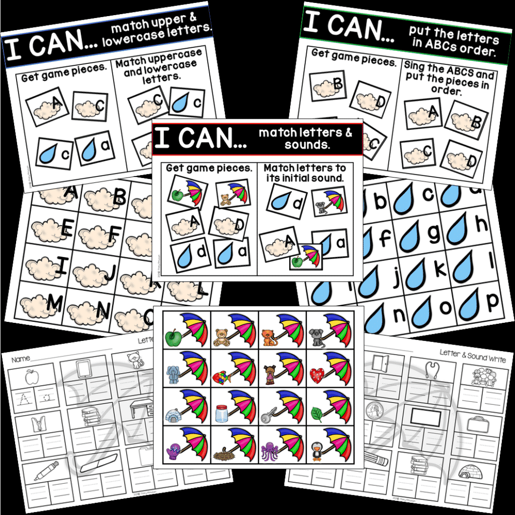 Rain ELA Activities - Sharing Kindergarten
