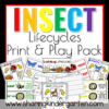 Insect Lifecycle Print & Play Packs - Sharing Kindergarten