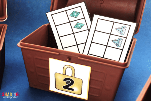 Treasure Themed Activities for Math - Sharing Kindergarten