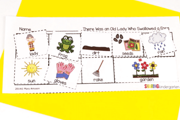 There Was an Old Lady Who Swallowed a Frog Printables - Sharing ...