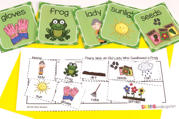 There Was an Old Lady Who Swallowed a Frog Printables - Sharing ...