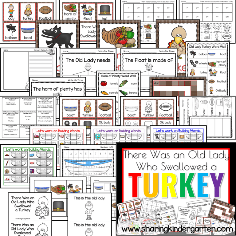 There Was an Old Lady Who Swallowed a Turkey - Sharing Kindergarten