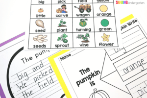 Pumpkin Patch Activities - Sharing Kindergarten
