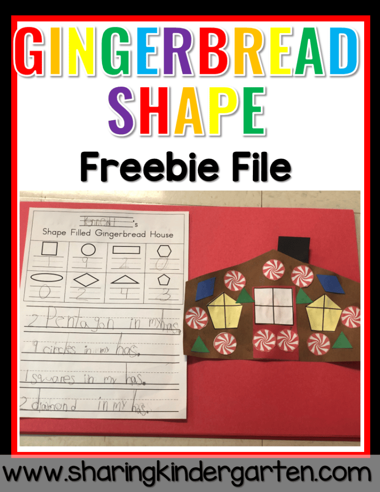 Kindergarten Gingerbread Activities