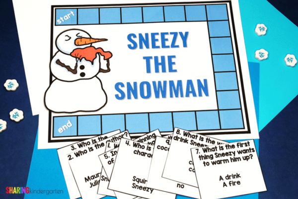 7 Sneezy the Snowman Activities and Printables - Sharing Kindergarten