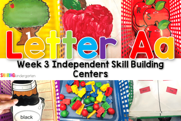 Letter Aa Center Saturday Activities - Sharing Kindergarten