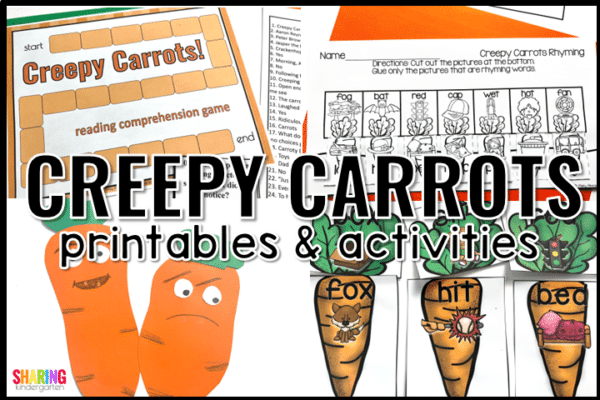 5 Amazing Creepy Carrots Activities in Kindergarten - Sharing Kindergarten