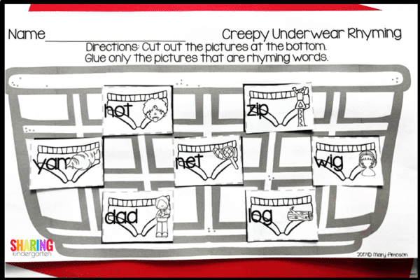 5 Fun Creepy Pair of Underwear Activities for Kindergarten & Art ...