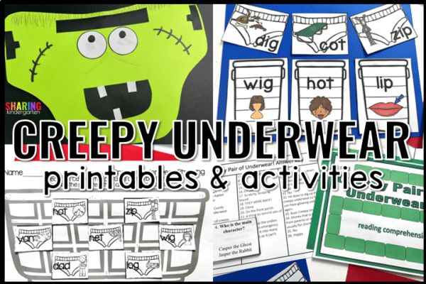 5 Fun Creepy Pair of Underwear Activities for Kindergarten & Art ...