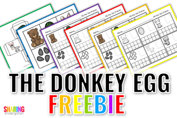The Donkey Egg Printables and Activities - Sharing Kindergarten