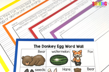 The Donkey Egg Printables and Activities - Sharing Kindergarten