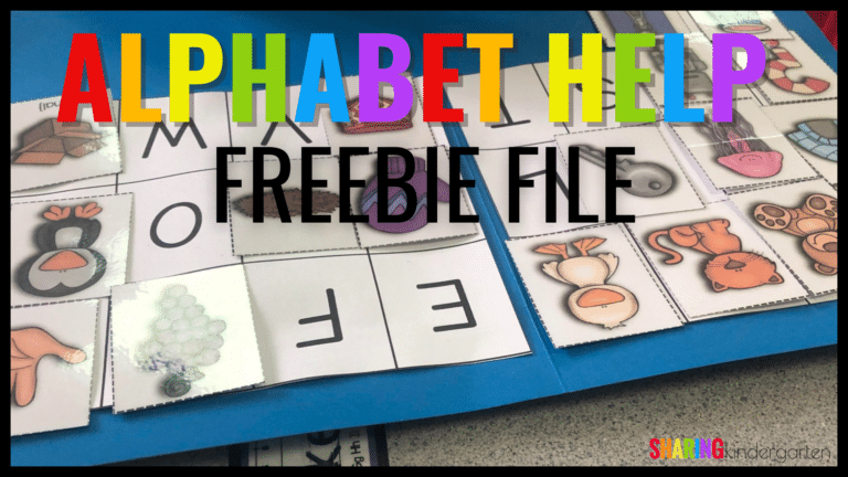 Freebie Alphabet Help for Kindergarten: 5 Learning Fun Learning ...