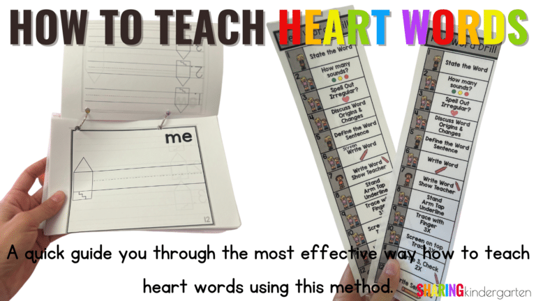 How to Teach Heart Words in Kindergarten Using the OG Red Word Method ...