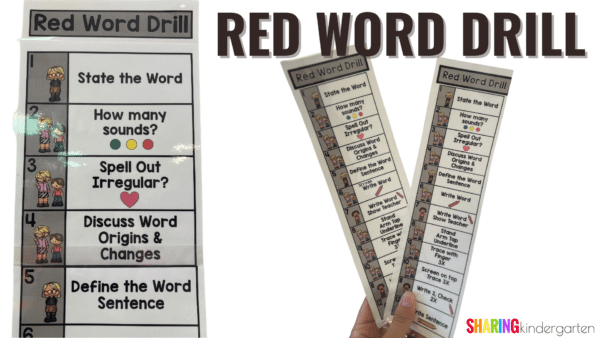 How to Teach Heart Words in Kindergarten Using the OG Red Word Method ...