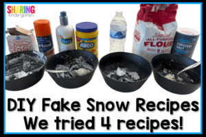 How to Make Snow for Kids - Sharing Kindergarten