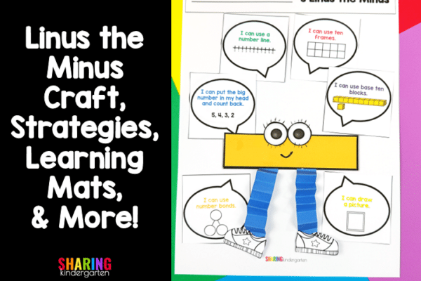 Teach Subtraction with Linus the Minus - Sharing Kindergarten