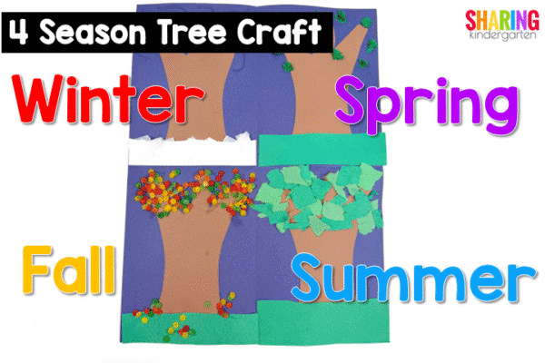 4 Season Tree Craft for Preschool and Kindergarten - Sharing Kindergarten